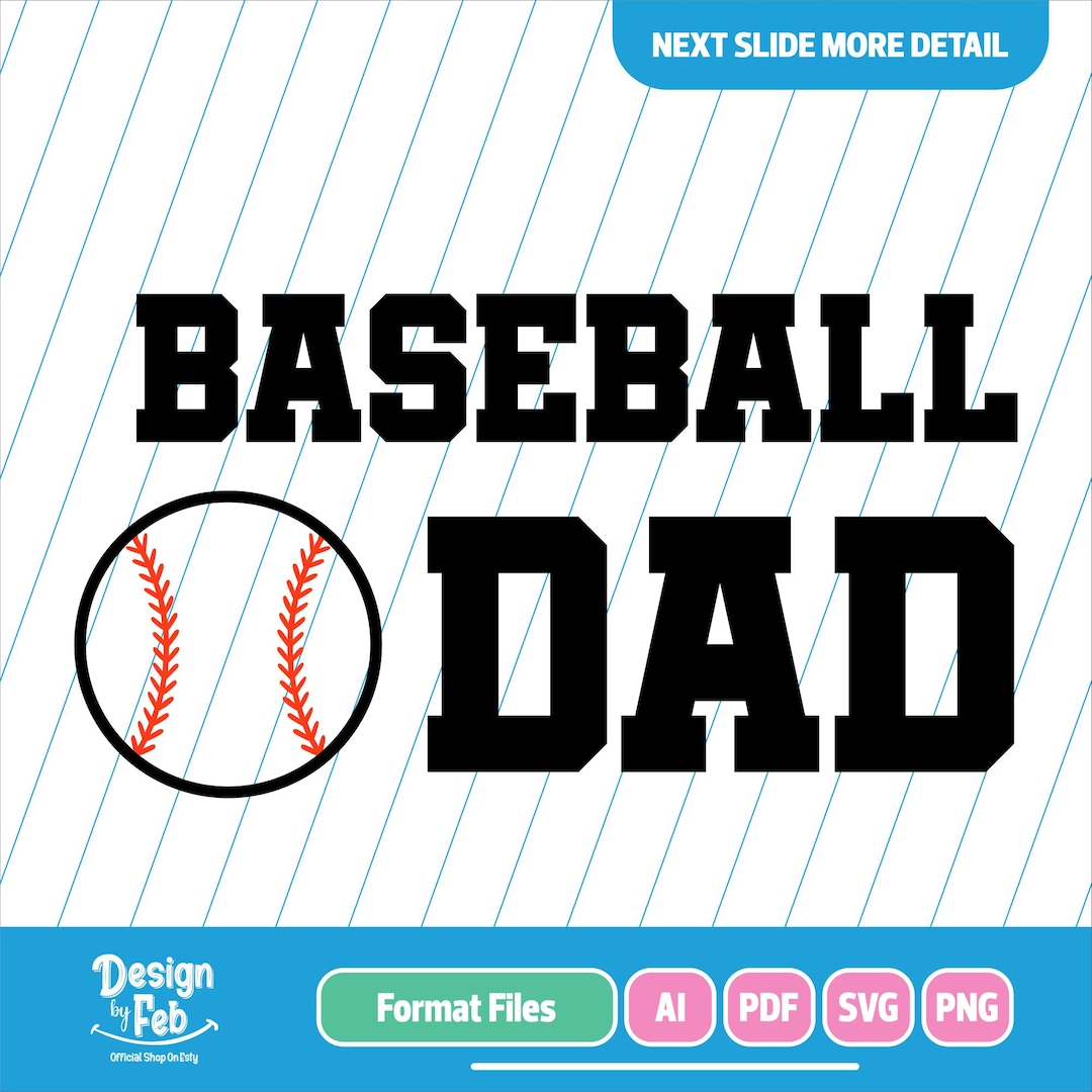 Baseball Dad SVG Files | Baseball Dad Cut Files | Baseball Dad Vector ...