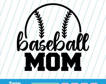 Baseball Mom SVG Files | Baseball Mom Cut Files | Softball Vector Files ...