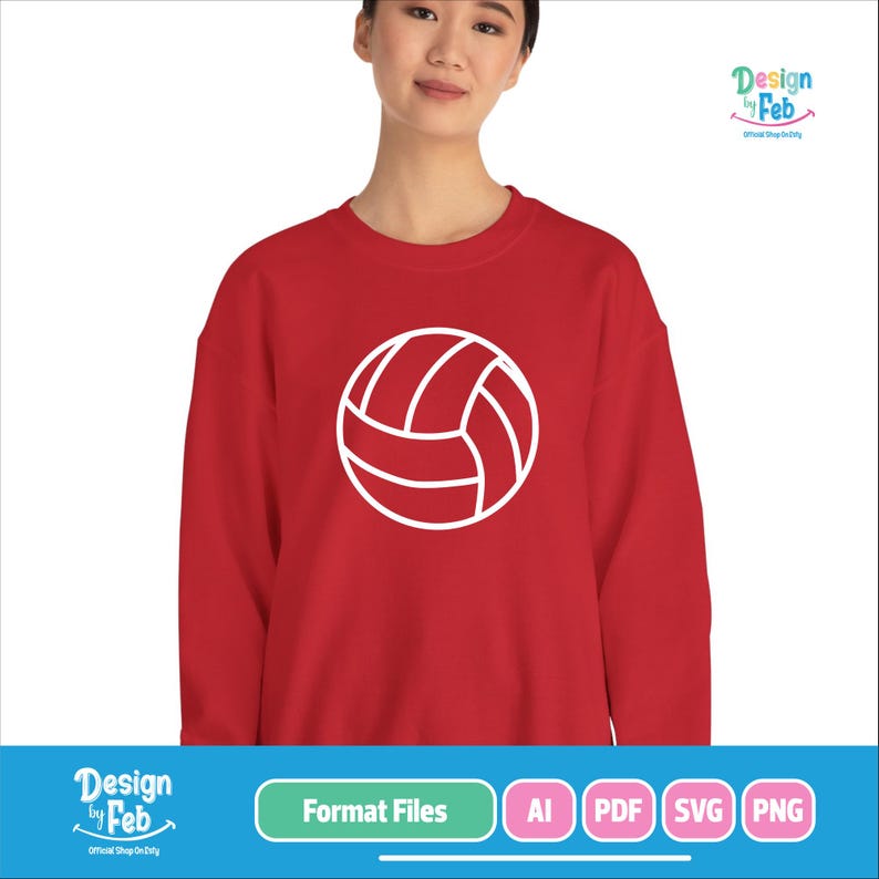 Volleyball SVG, Sports Clipart, Volleyball Cut File, Dxf, Png, Custom ...