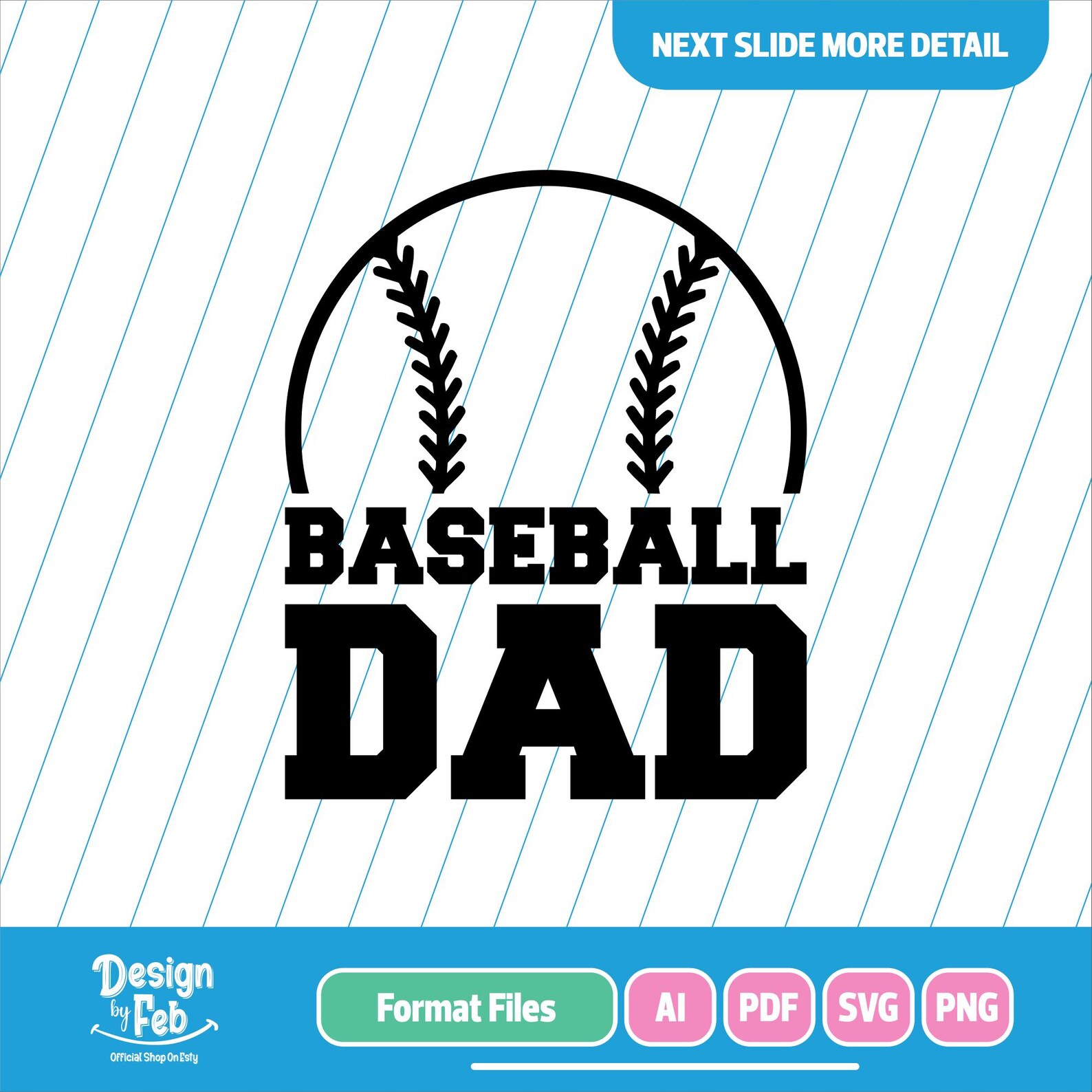 Baseball Dad SVG Files | Baseball Dad Cut Files | Baseball Dad Vector ...