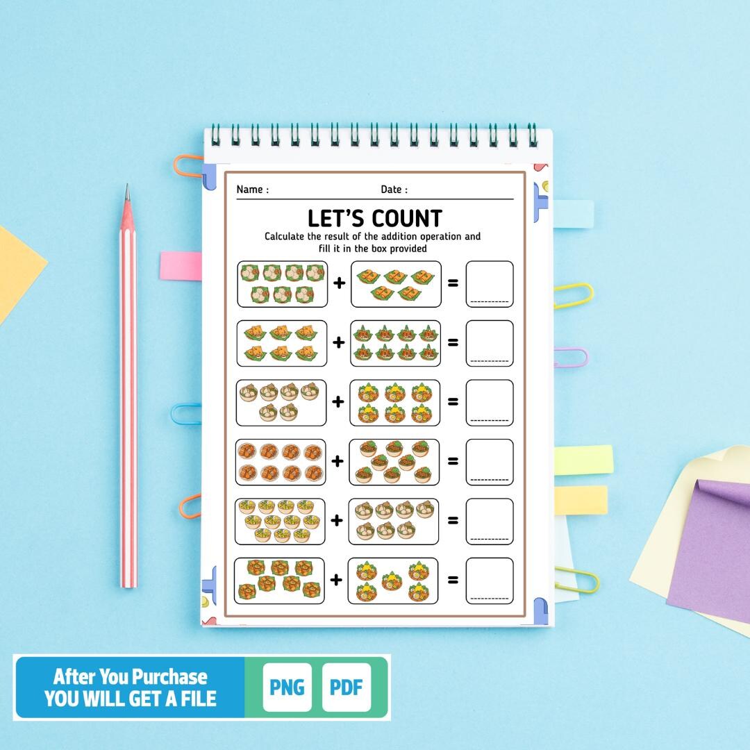 Worksheet Let's Learn to Count for Kid, Counting Worksheets for Kids ...