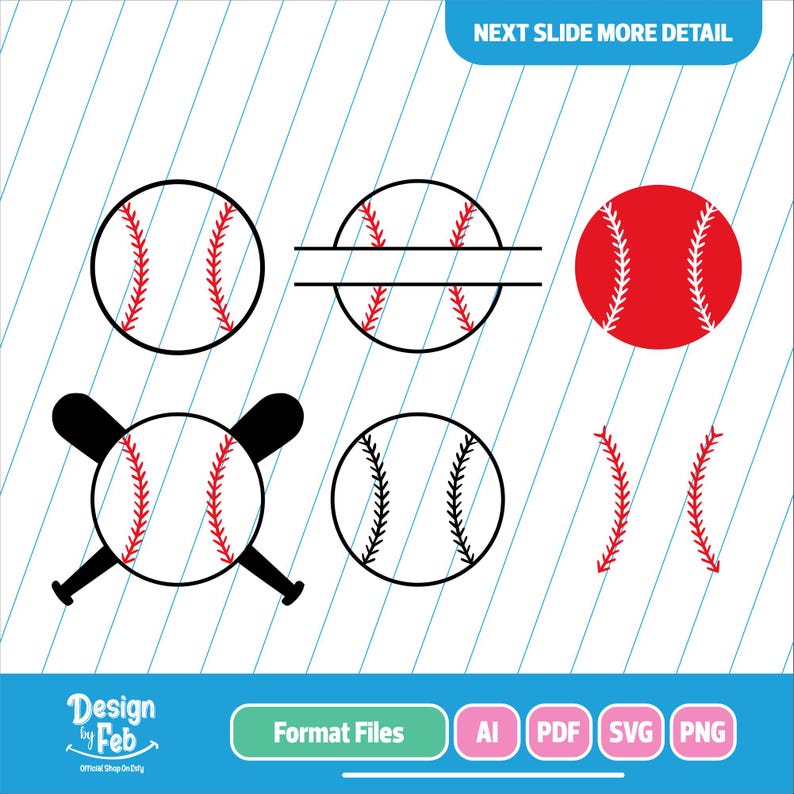 Baseball Bundle Pack SVG Files Baseball Cut Files Baseball Bat Vector ...