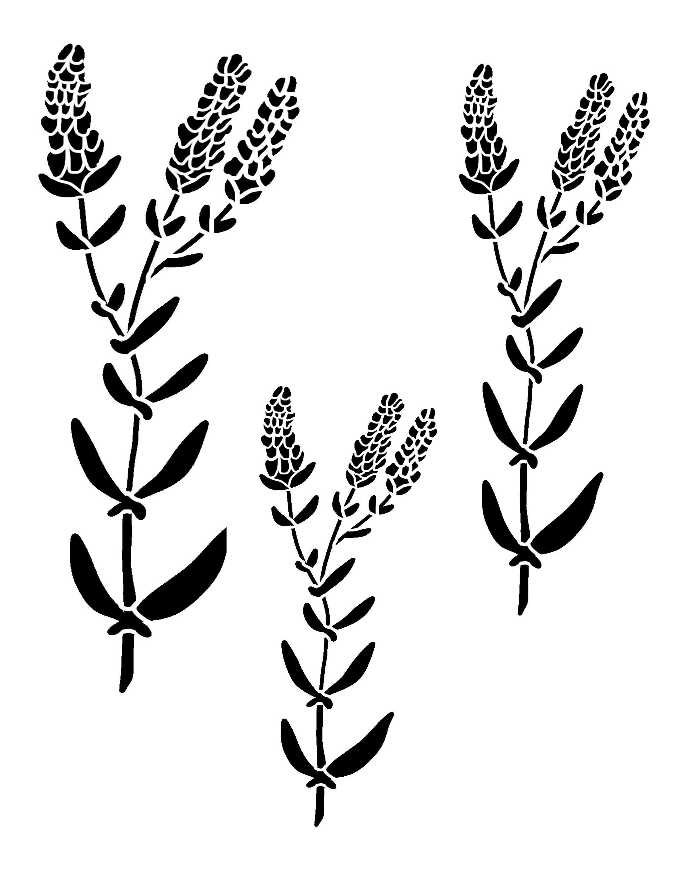 Lavender 8x10 Stencil, Crafting, Baking, Kids, Journaling, Art ...