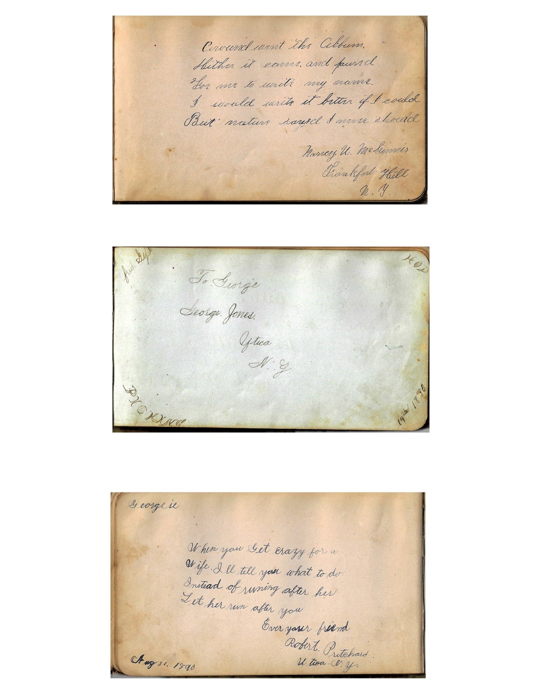 Autograph Book 2 Collage Papers *INSTANT DOWNLOAD* 4 Pages, Mixed Media ...