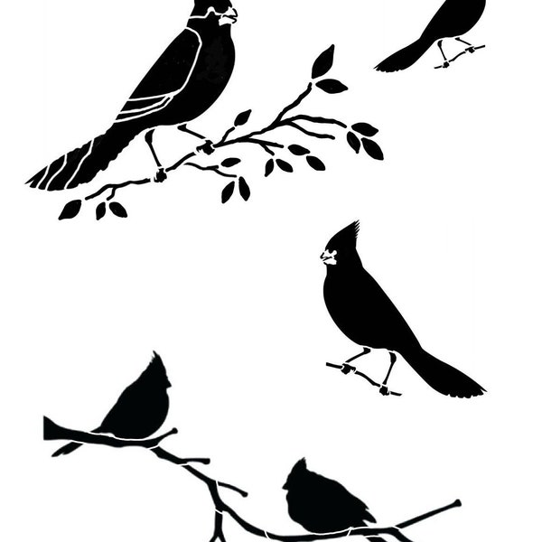 Cardinal Stencil - Etsy