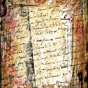 Handwriting 6 Collage Papers Instant Download 5 Pages, Shawn Petite ...