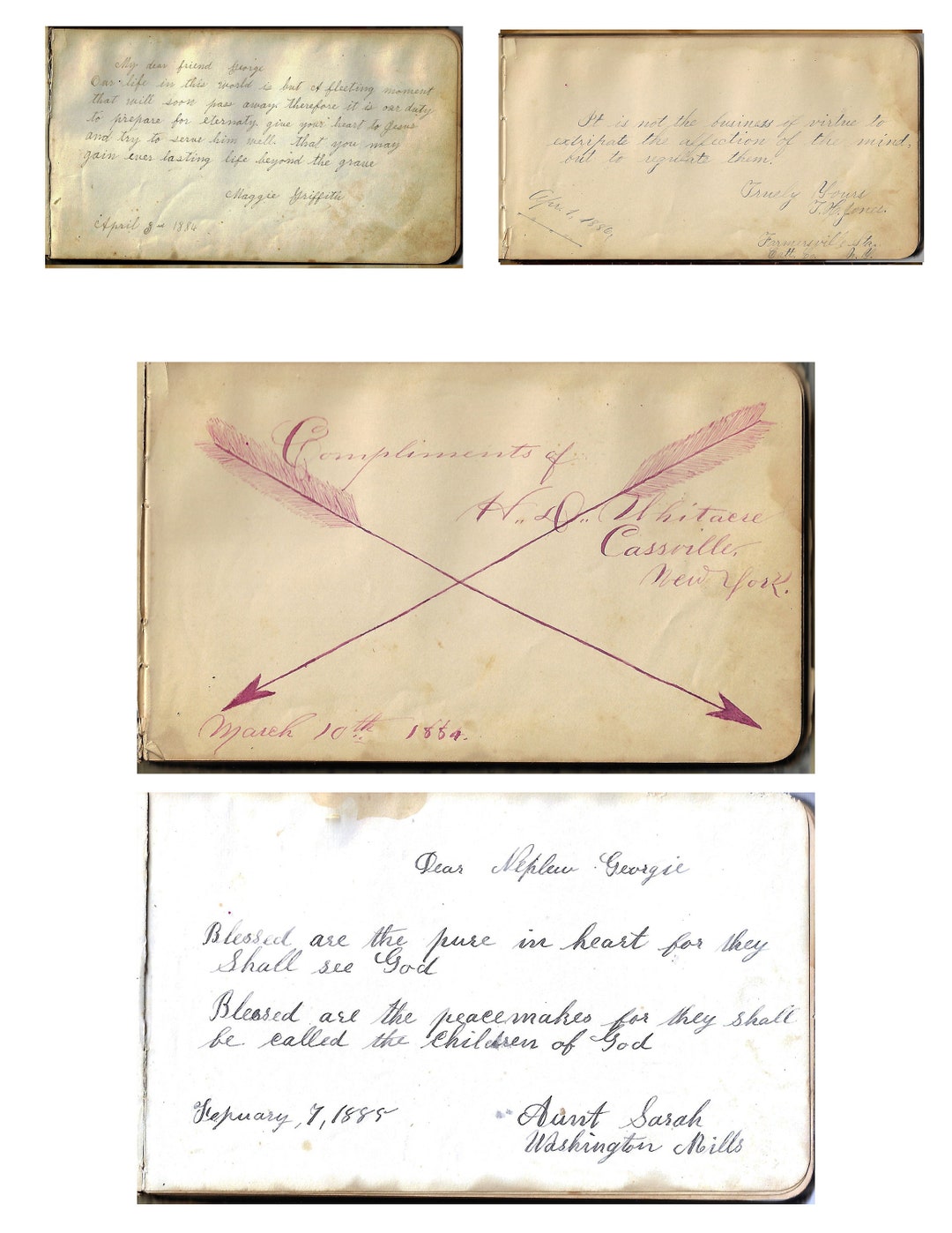 Autograph Book 1 Collage Papers *INSTANT DOWNLOADS* 4 Pages, Mixed ...