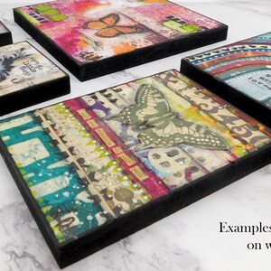 Breathe Abstract Floral, Print on Wood and Print to Be Framed PTBF ...