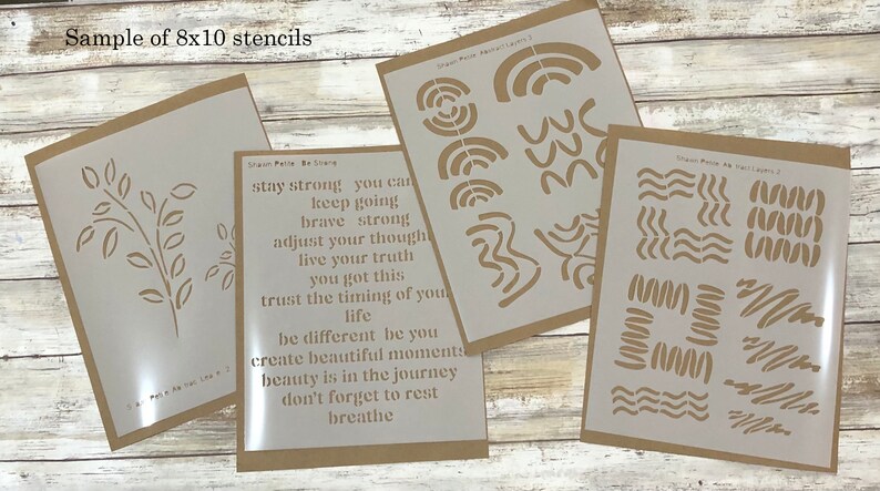 Cotton Stem 1 8x10 Stencil, Crafting, Baking, Kids, Journaling, Art ...