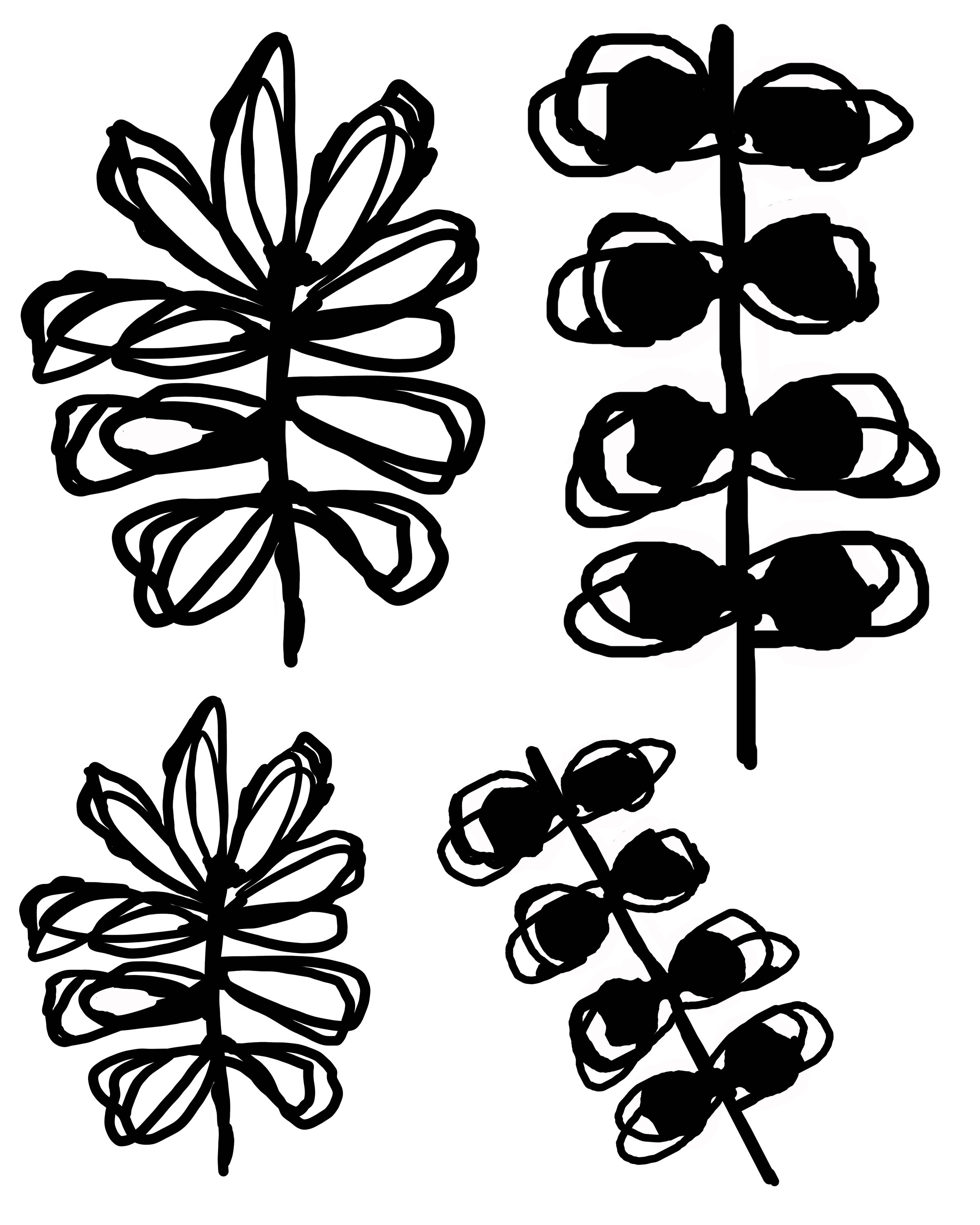 Inky Leaves 2 With Masks 8x10 Stencil Crafting Baking Kids - Etsy