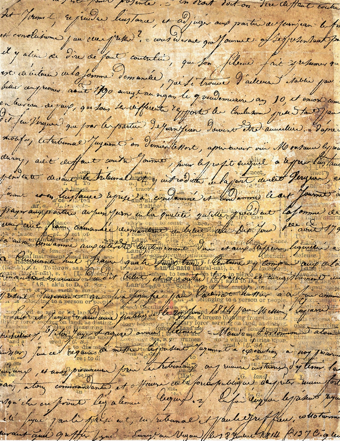 Handwriting 6 Collage Papers Instant Download 5 Pages, Shawn Petite ...