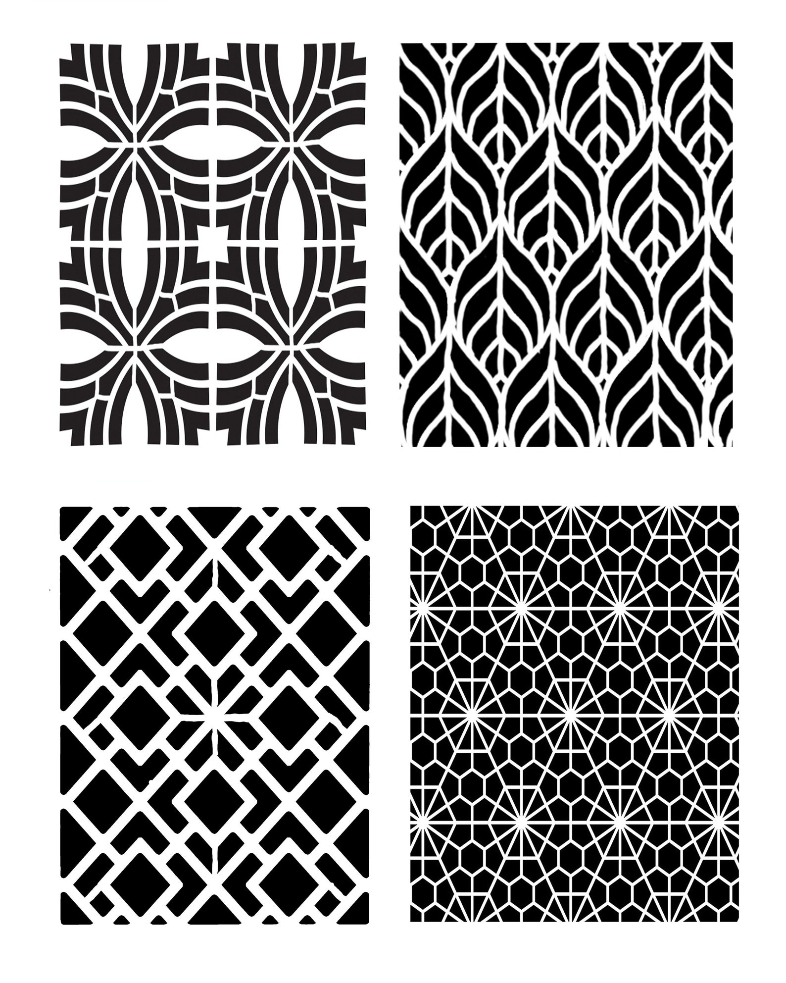 Geo Minis 8x10 Stencil, Crafting, Baking, Kids, Journaling, Art ...