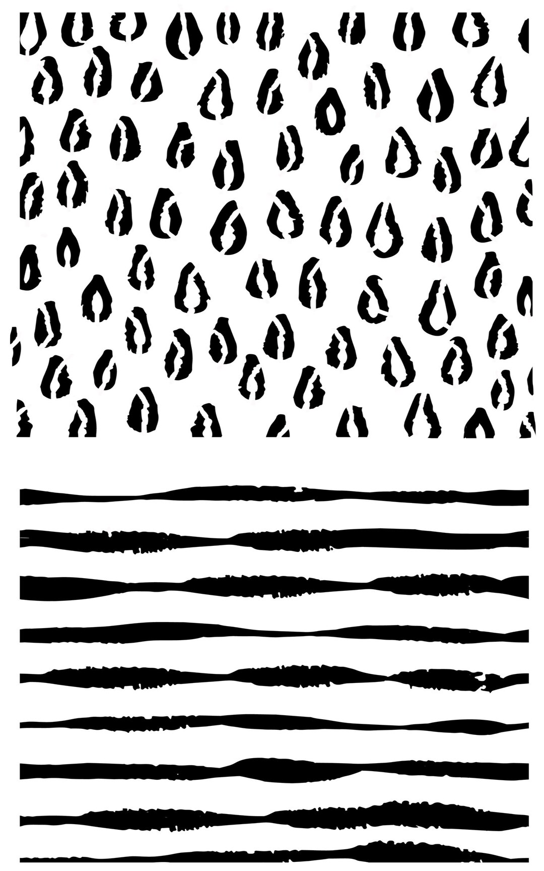 Scribble Marks 9 5x8 Stencil, Crafting, Baking, Kids, Journaling, Art ...