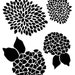 Flower Gang 4 8x10 Stencil, Crafting, Baking, Kids, Journaling, Art ...