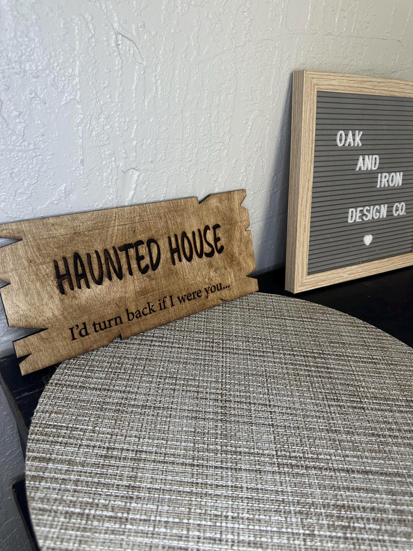 Haunted House, Halloween Sign, Halloween Decor, Turn Back Now Sign ...