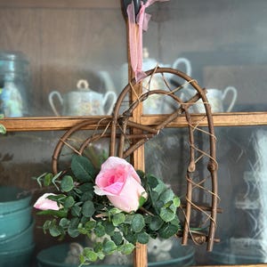 Heart Wreath Valentine Decor Wedding Decor Farmhouse Primitive Boho ...
