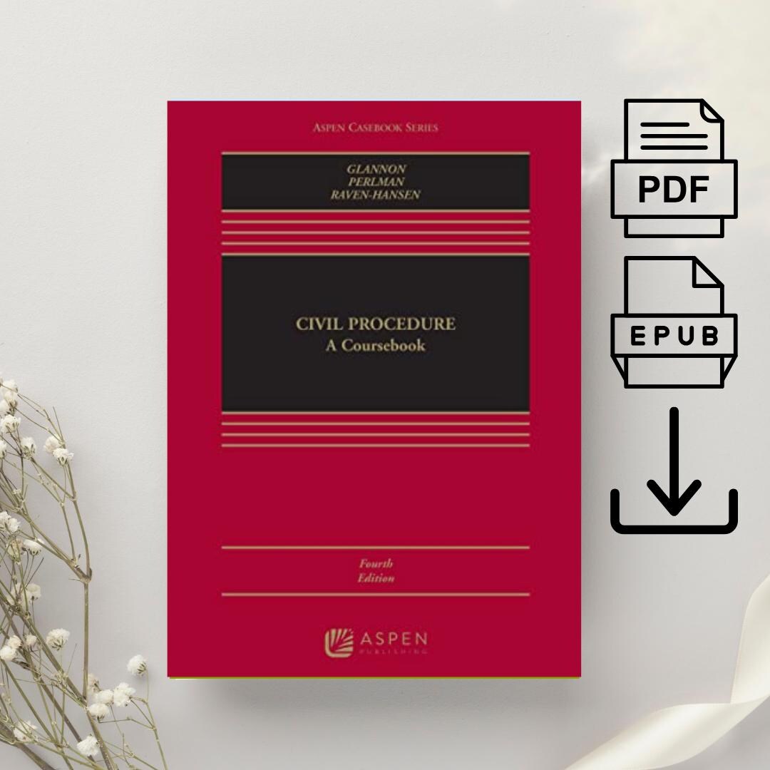 Civil Procedure: A Coursebook 4th Edition - Etsy