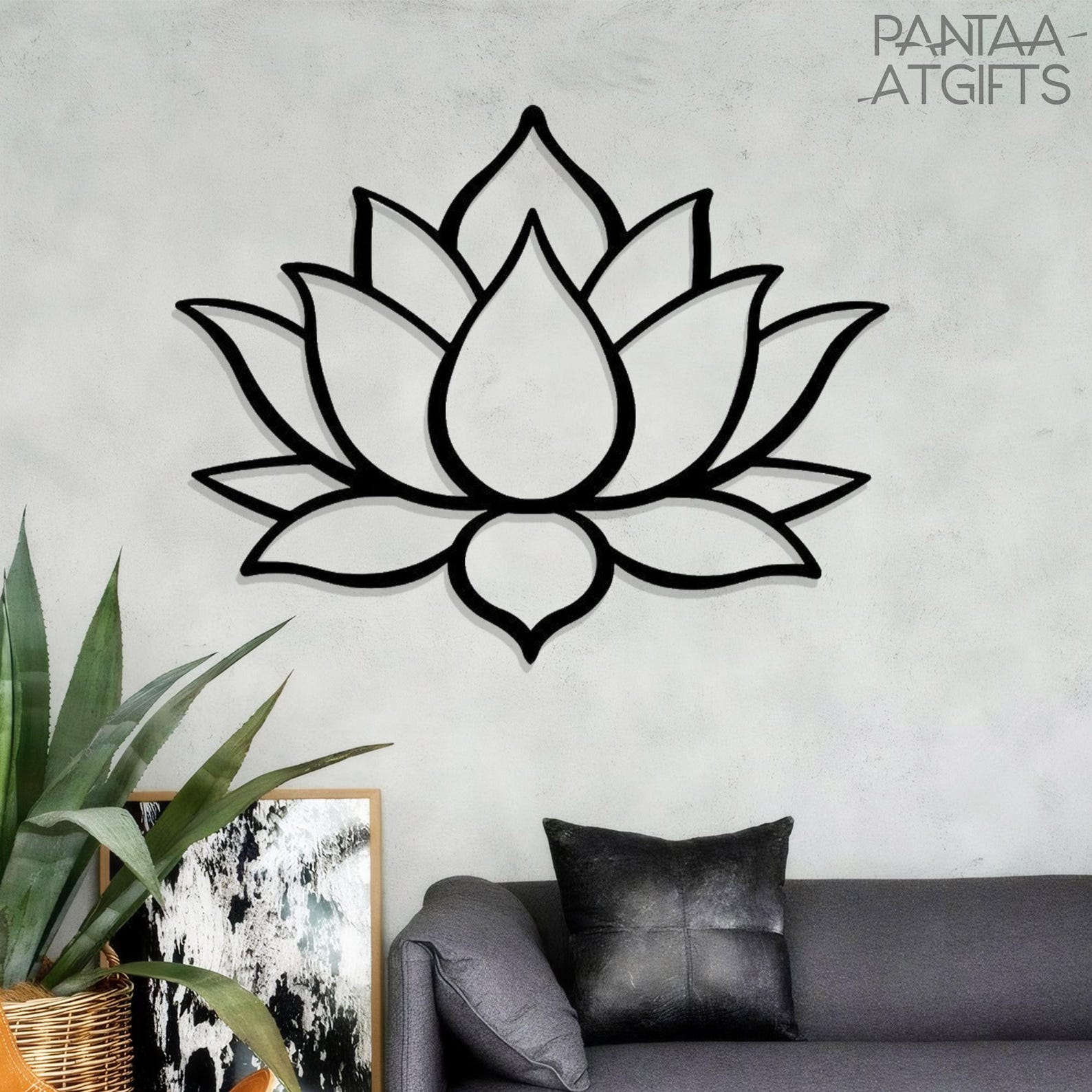 Lotus Flower Metal Sign,lotus Flower Wall Decor,lotus Flower Wall Art ...