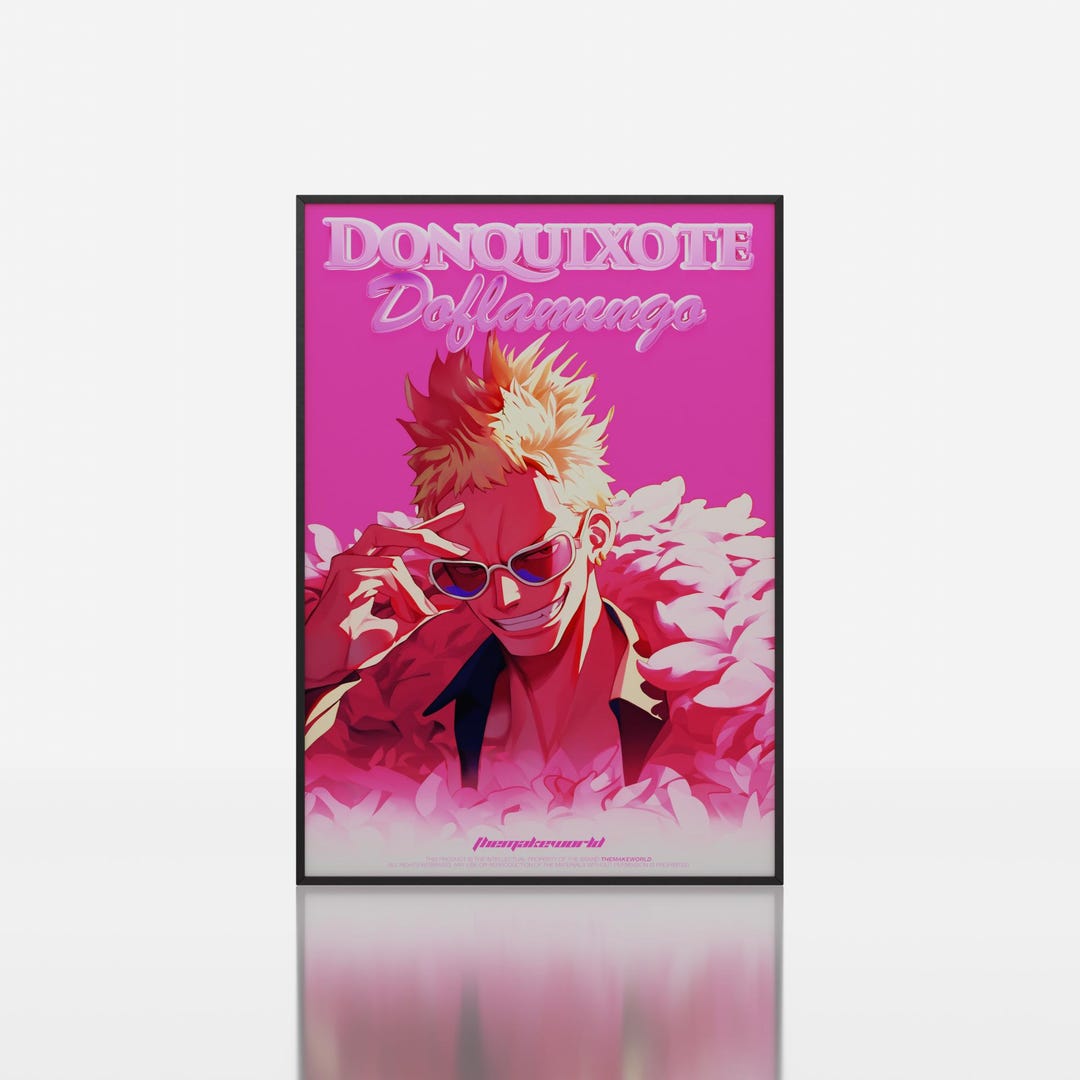 Digital Poster One Piece donquixote Doflamingo: Reimagined Unique ...