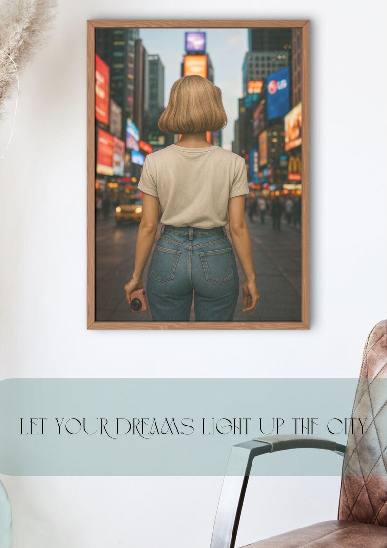 Times Square Wall Art, New York City Print, Urban Photography Wall ...