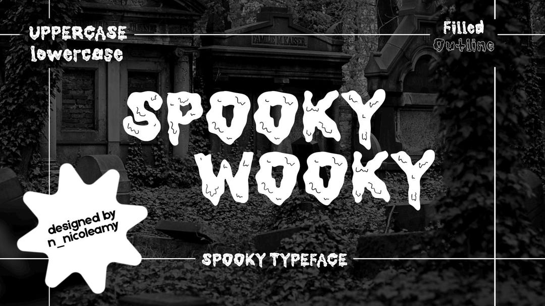 Spooky Wooky Font | Halloween Font | Hand Drawn Font | Digital Font - Etsy