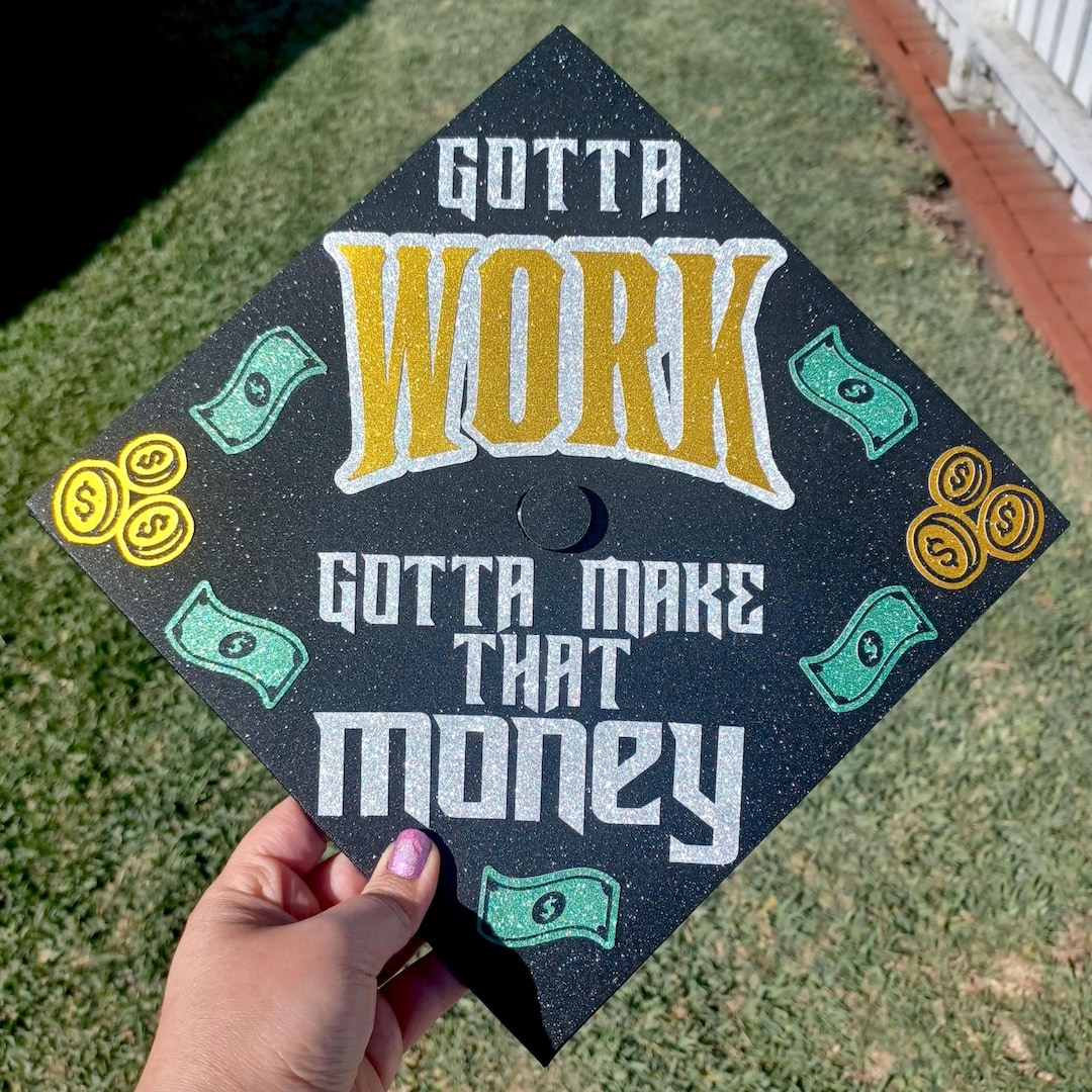 ATEEZ Graduation Cap Topper Glitter Cardstock Class of 2025 2026 Work ...