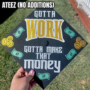 ANY KPOP GROUP Custom Graduation Cap Topper Glitter Cardstock Class of ...