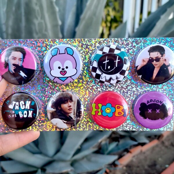 Bts Buttons - Etsy