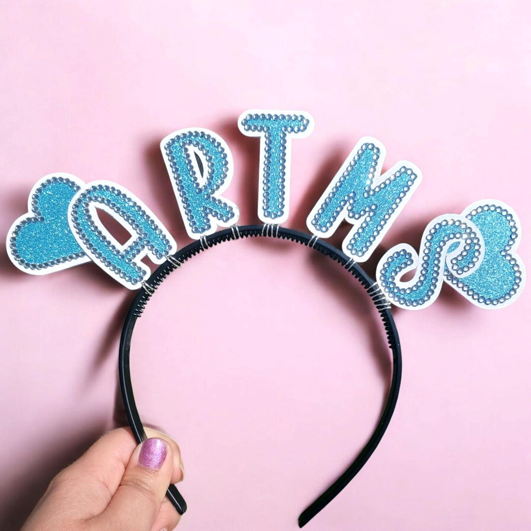 ARTMS Loona KPOP Bias Name Concert Rhinestone Glitter Headband Glitter ...