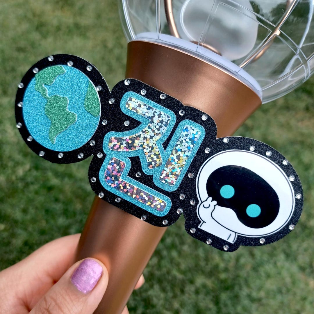 JIN BTS Lightstick Sign Wooteo Hangul Name Glitter Foam Logo Concert ...