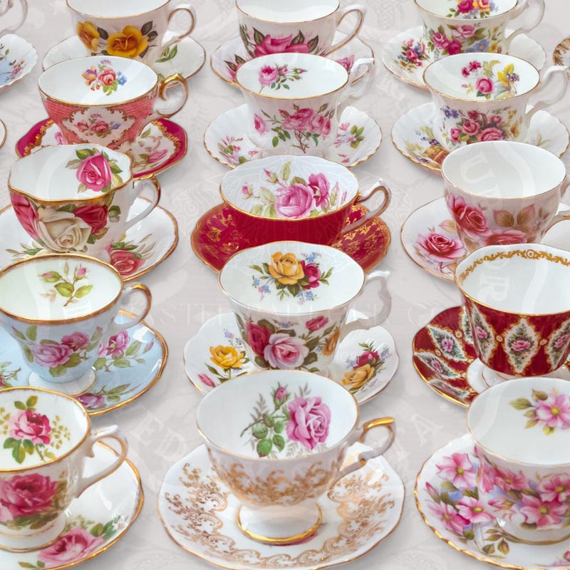 Tea Party Cups - Etsy