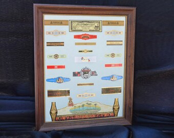 Art & Collectibles vintage collage cigar label frame with motto ...