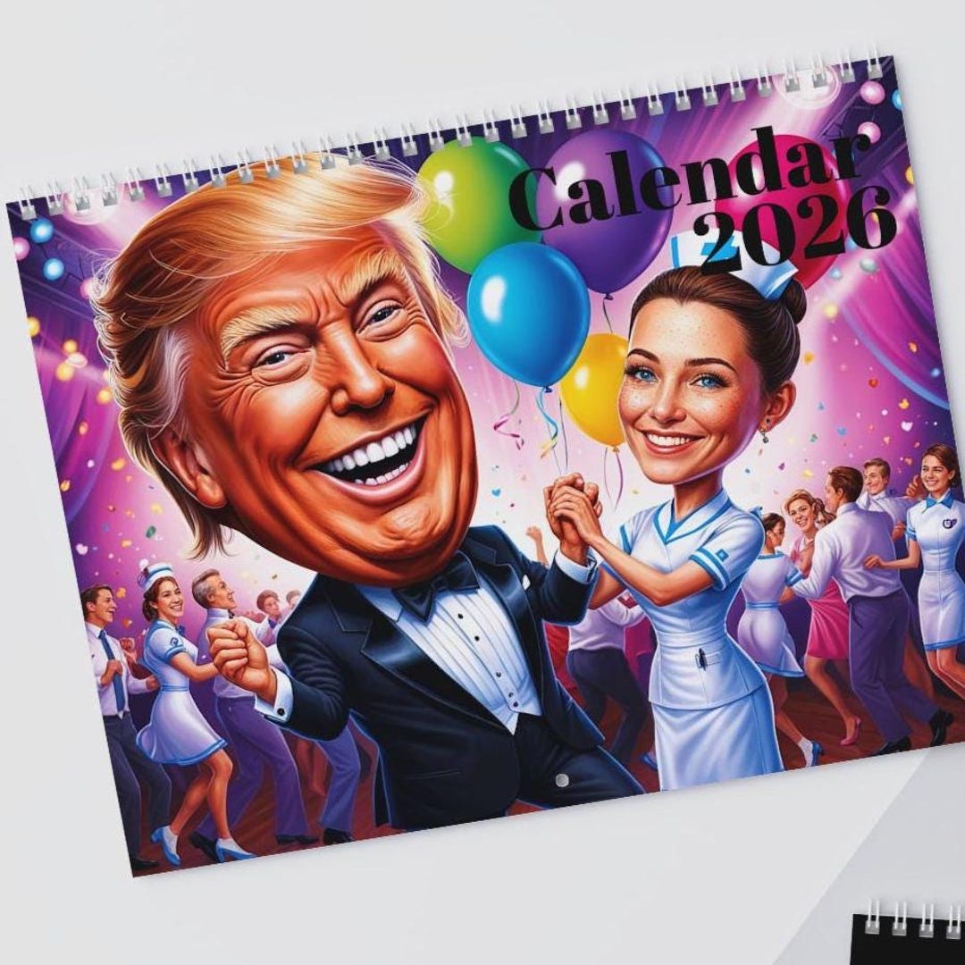 Trump Wall Calendars, Funny Calendar 2026, Political Satire, Humor Gift ...