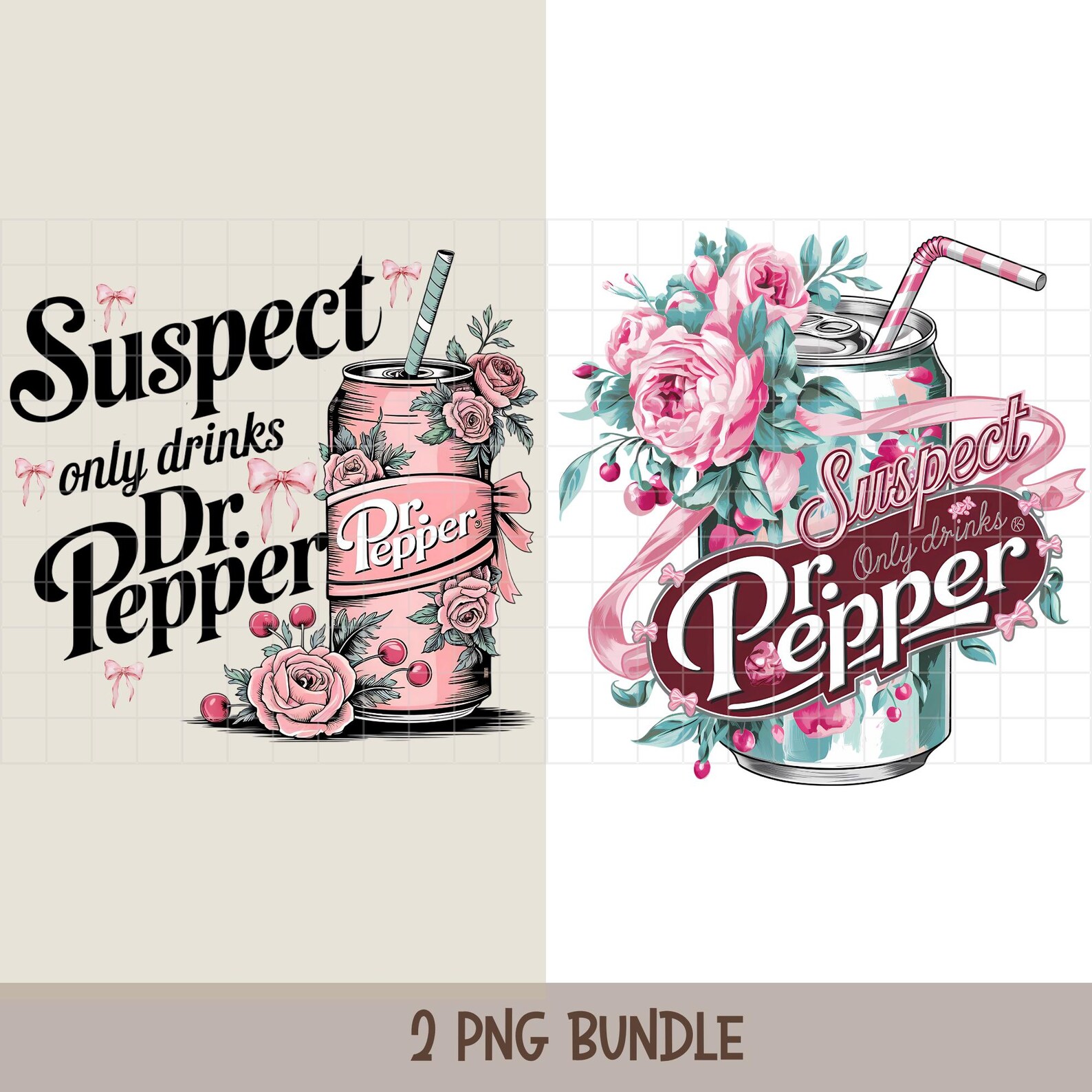 Suspect Only Drinks Pepper PNG Bundle, Png Digital, Dr. Pepper Lover ...