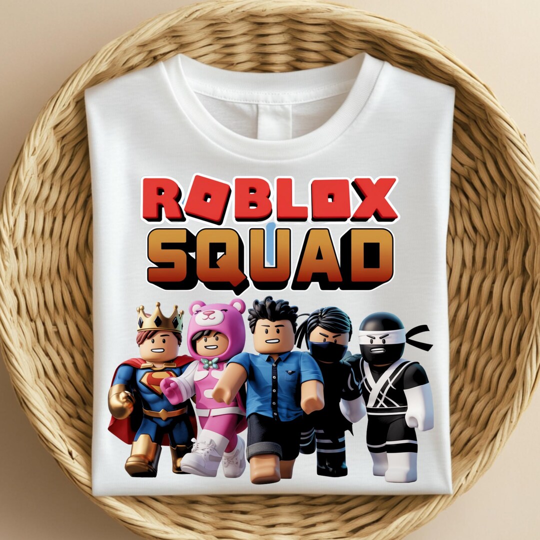 Roblox Squad Png, Gaming Png, Roblox T Shirt Png, Game Characters, Sublimation Design, Roblox ...