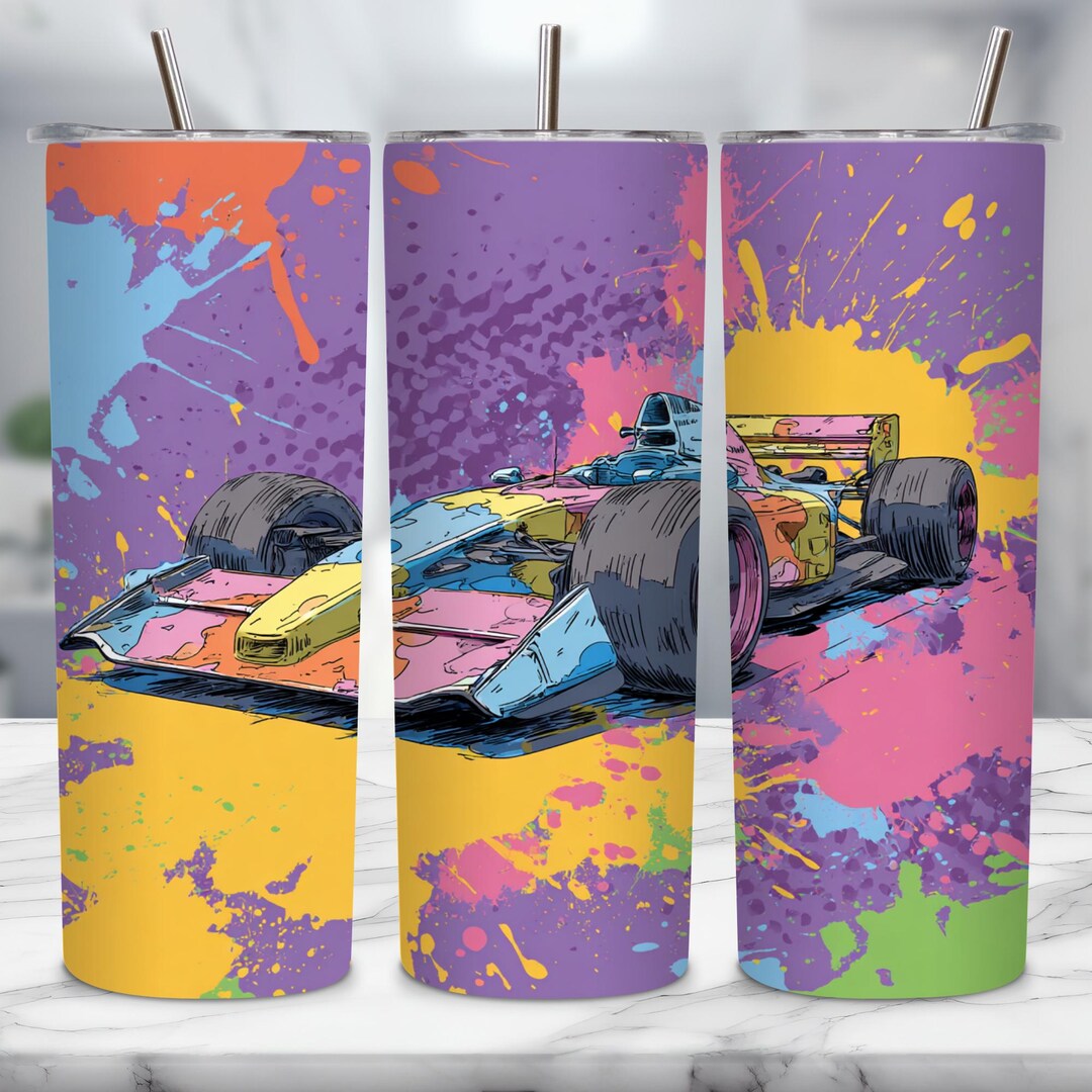 Formula 1 Race Tumbler Wrap Formula One 20 Oz Skinny Tumbler ...