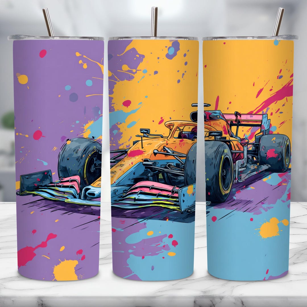 Formula 1 Race Tumbler Wrap Formula One 20 Oz Skinny Tumbler ...