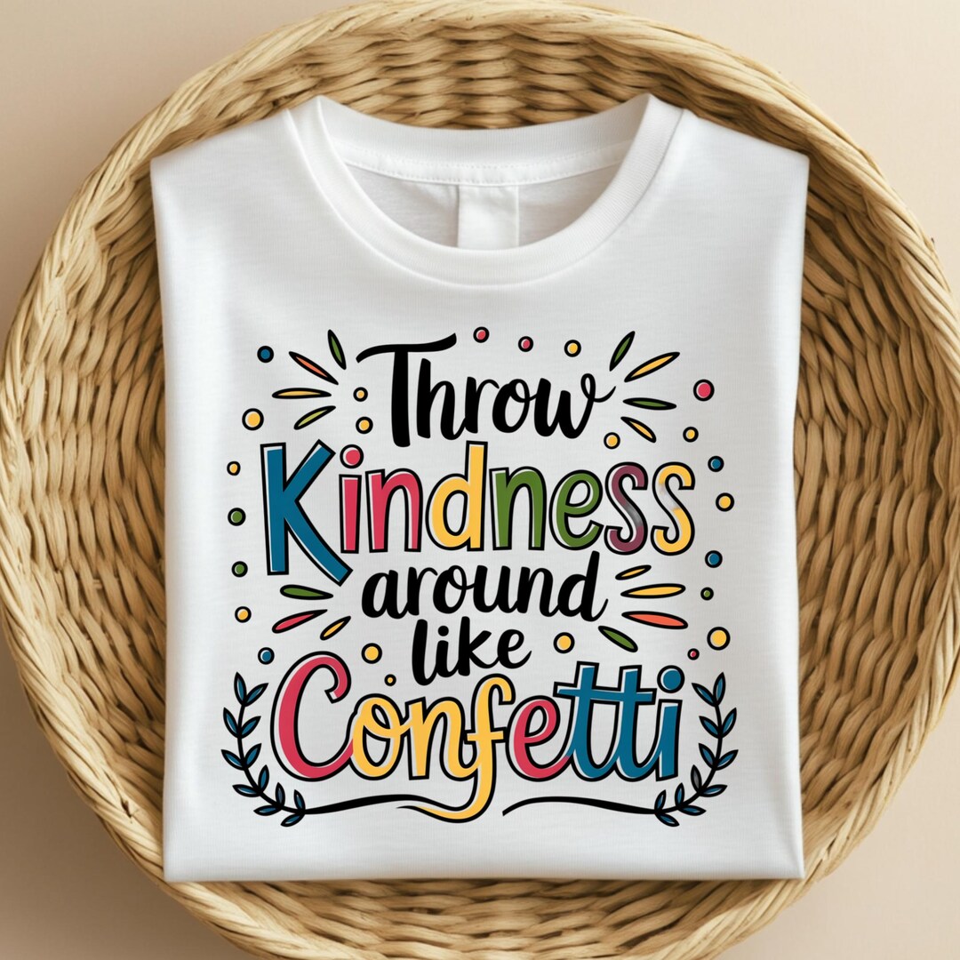 Throw Kindness Around Like Confetti PNG, T-shirt Png, Sublimation PNG ...