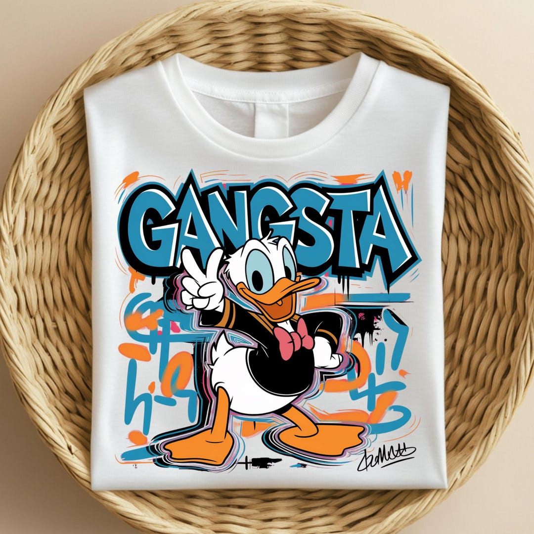 Gangster Duck Png, Colorful Graffiti Animal Poster, Cartoon Hip Hop ...