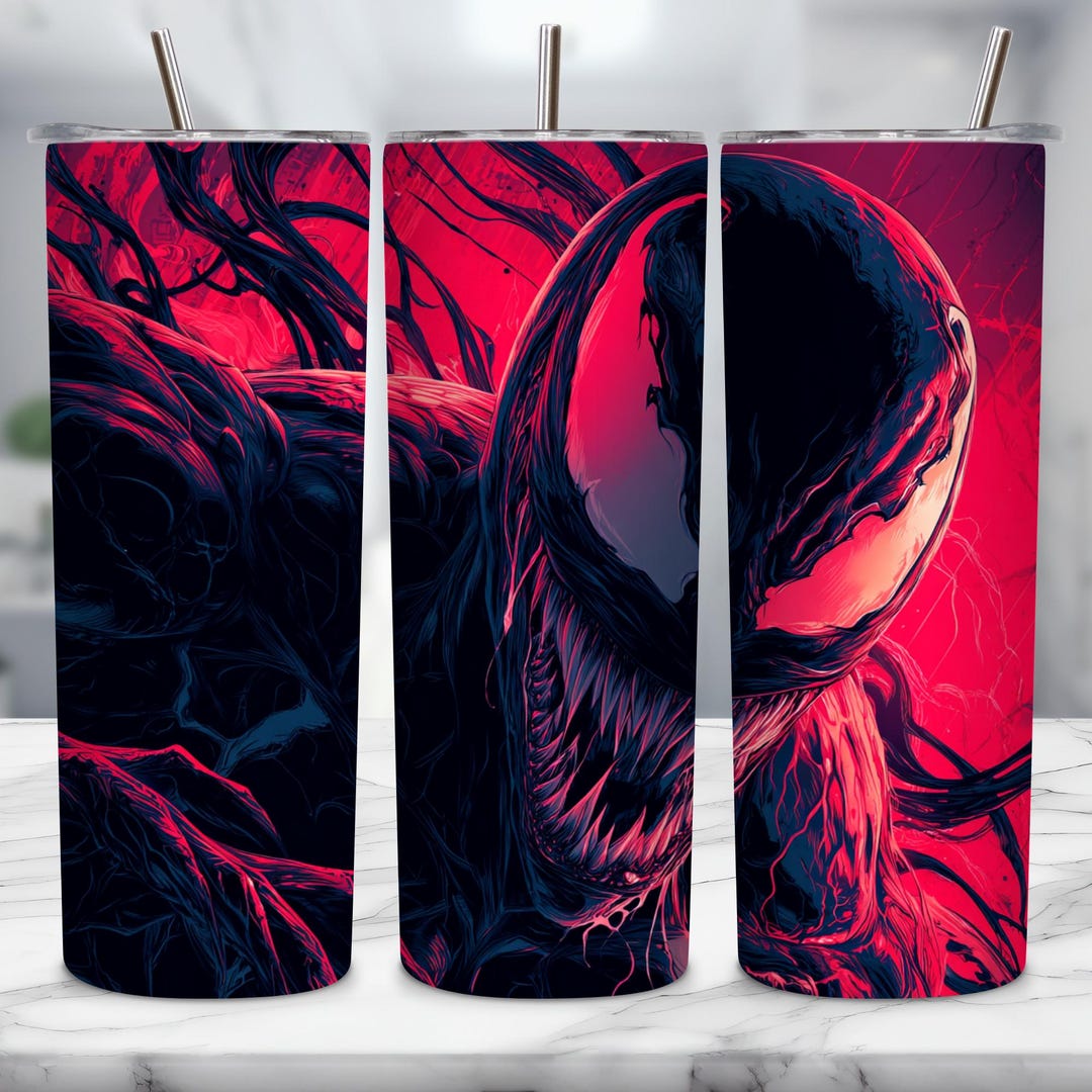 Venom Tumbler Wrap PNG, 20oz Skinny Sublimation Design, Marvel ...