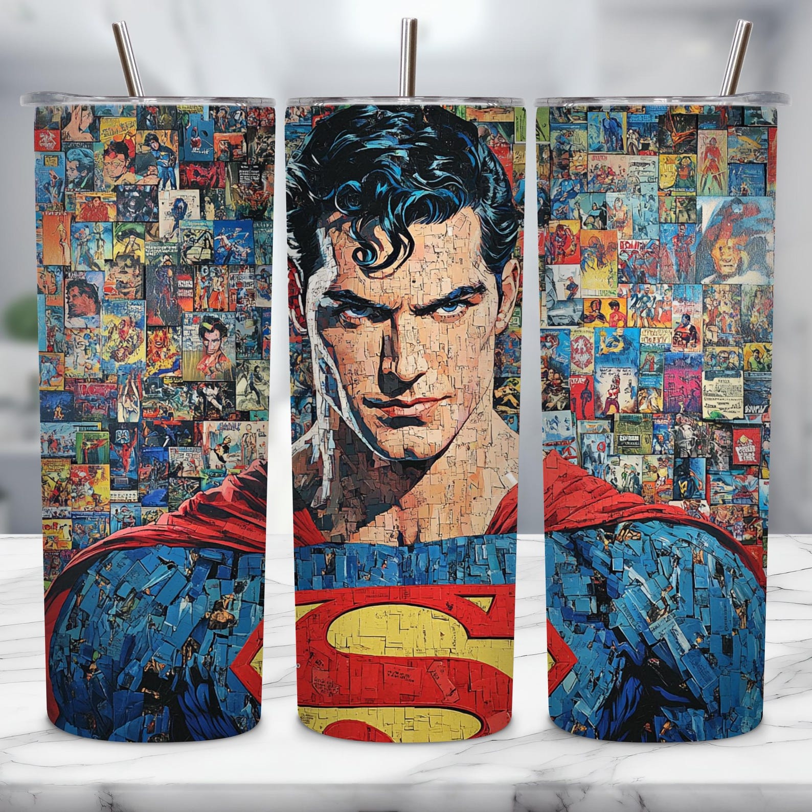 Superhero Tumbler Wrap, Comic Superhero 20oz Tumbler PNG Wraps Design ...