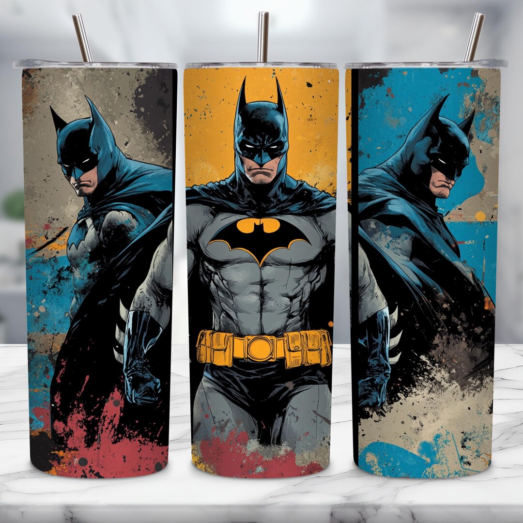 Superhero 20oz Tumbler Wrap, Dark Knight Hero Tumbler, Midnight Warrior ...