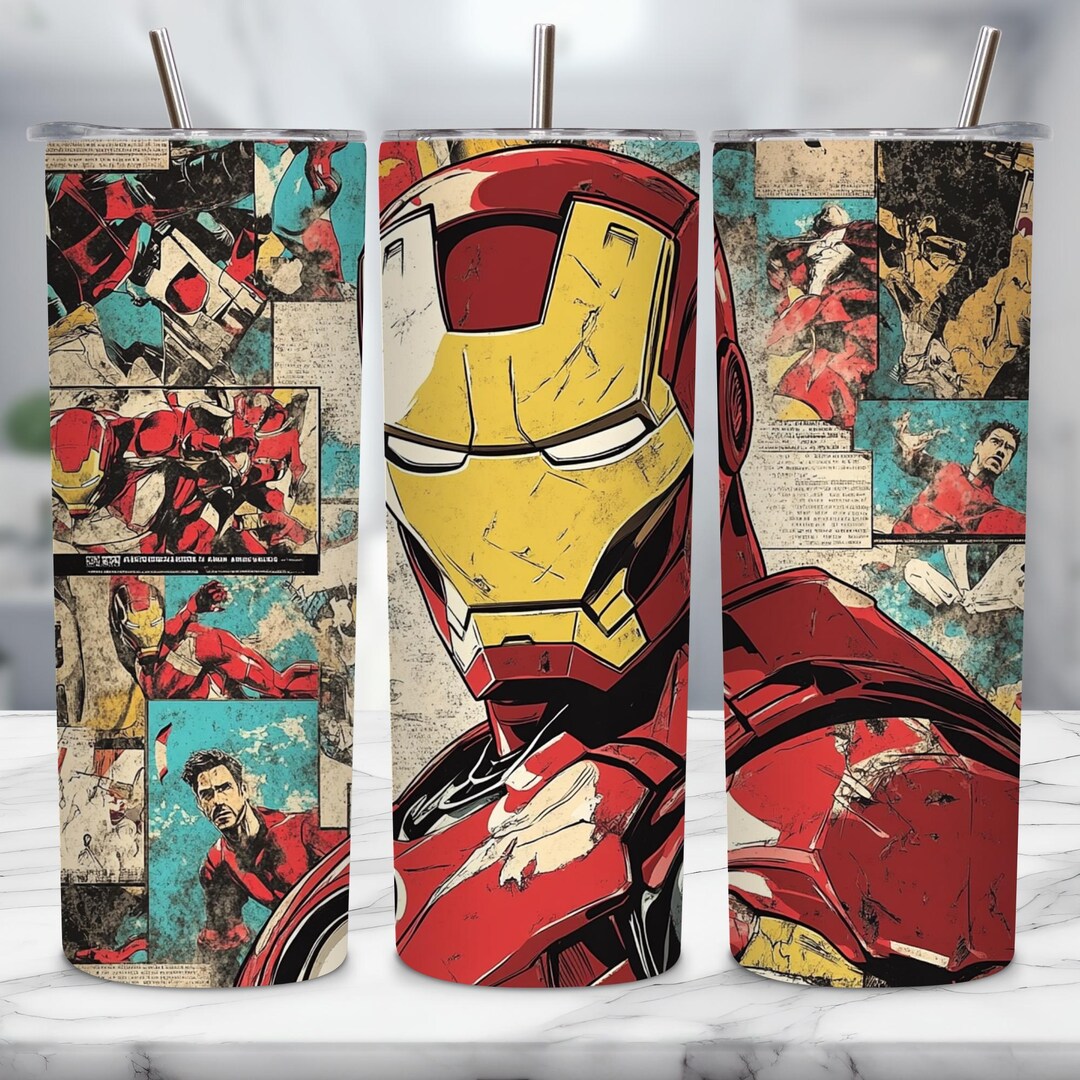 Comic Superhero 20oz Tumbler, Hero Tumbler, Superhero Tumbler, Vintage ...