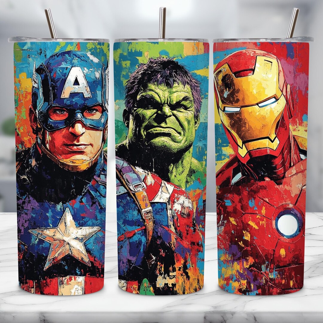 Superhero 20oz Tumbler, Tumbler Wrap PNG, Sublimation Design, Tumbler ...