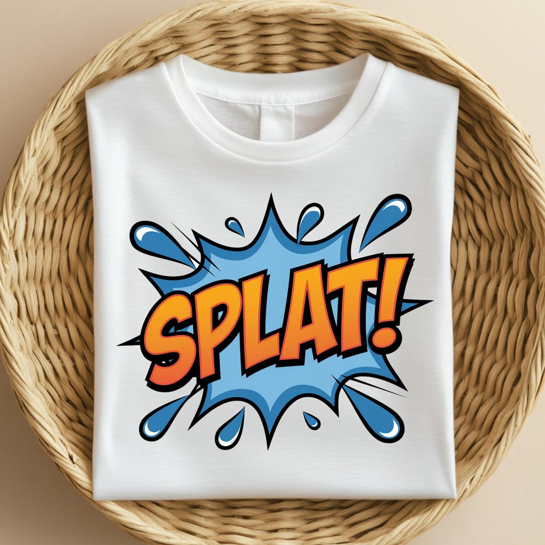 Splat Png, Pop Art Splat PNG, Bold Comic Style Png, Sublimation Png ...