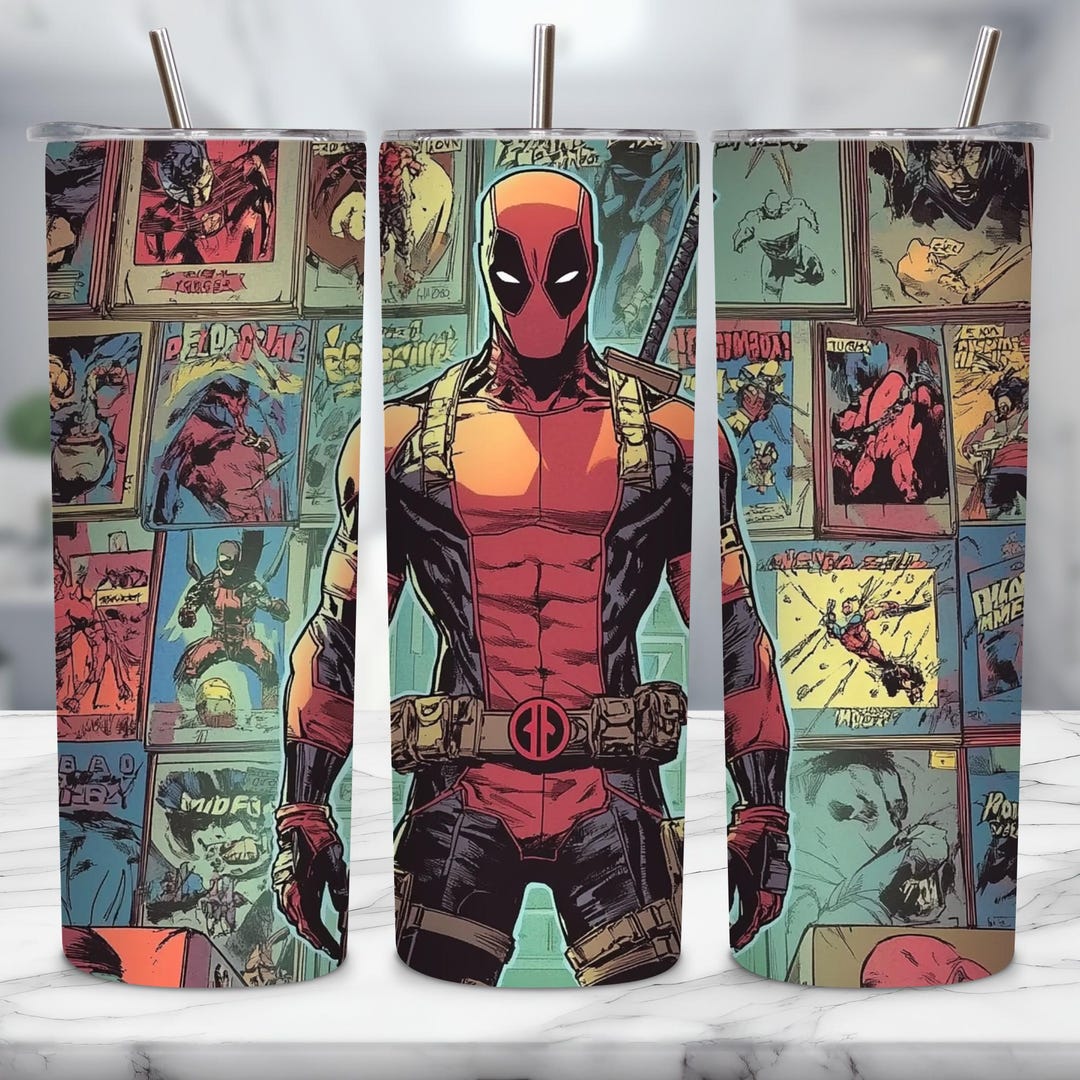 Superhero Tumbler Wrap, 20oz Skinny Sublimation Design (digital ...