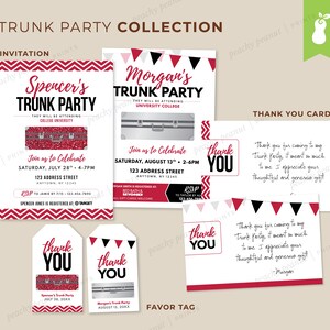 PRINTABLE | Trunk Party Invitation | 5x7 or 4x6 | Custom Digital File ...