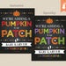 PRINTABLE Autumn Fall Halloween Pumpkin Patch Pregnancy Announcement ...
