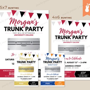 PRINTABLE | Trunk Party Invitation | 5x7 or 4x6 | Custom Digital File ...
