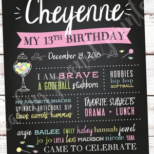 Candy Land Shop Birthday Party Poster Chalkboard Sign // Pink Purple ...